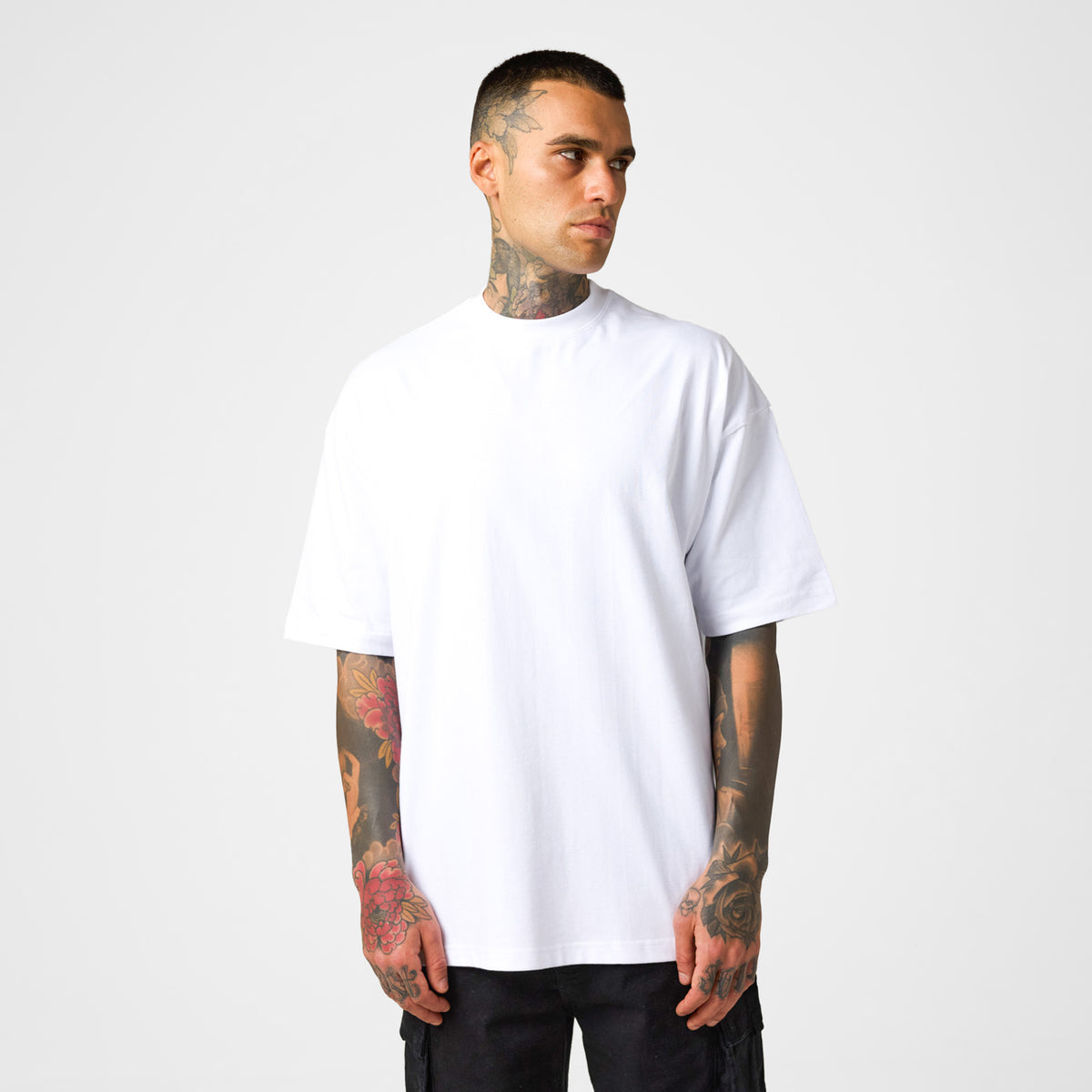 Box Fit T-Shirt | White – Faded